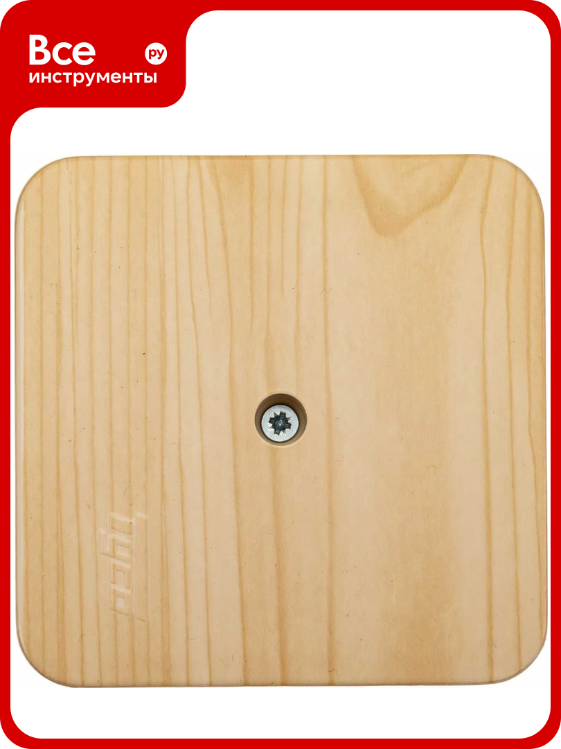 Универсальная коробка для кабель-каналов Рувинил 80х80х25 сосна 65005-27М