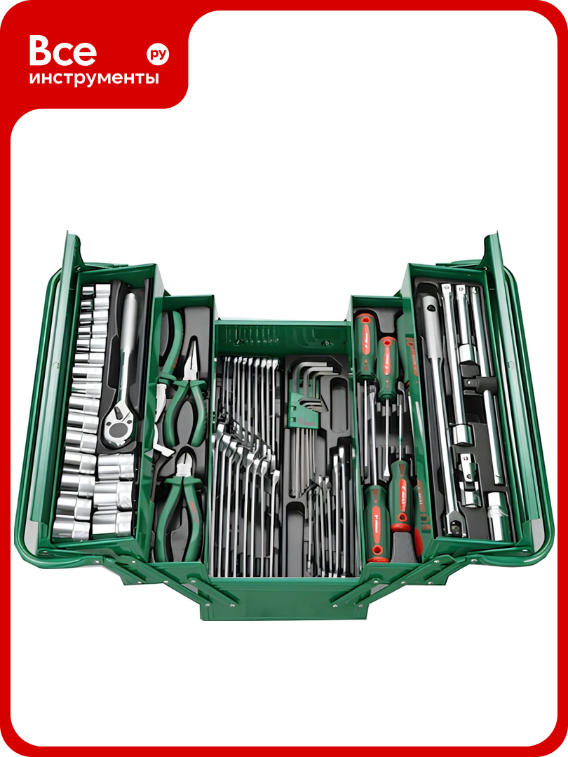 Ящик с набором инструмента Hans 68 предметов TTBK-68G, обслуживания и ремонта