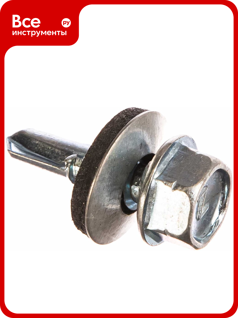 Кровельный саморез Метизный двор 6,3x19, 200 шт. 4607159064417, 3×19