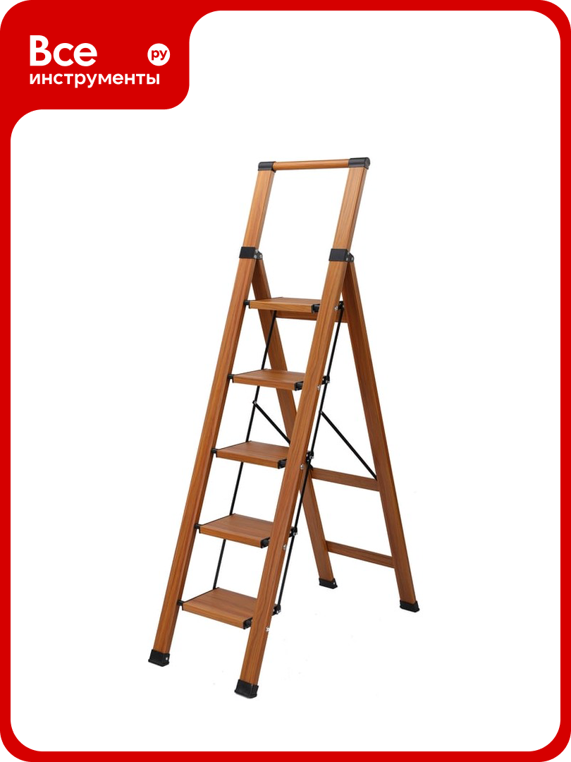 Стремянка Сорокин 1.2м Country 24.212, безопасного подъема