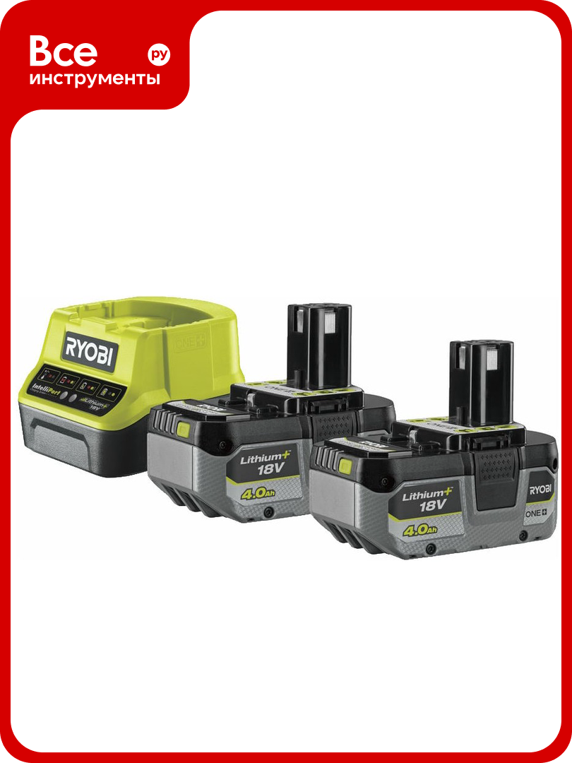 Набор 2xRB1840X + RC18120 RC18120-240X (18В; 4 Ач) Ryobi 5133005092