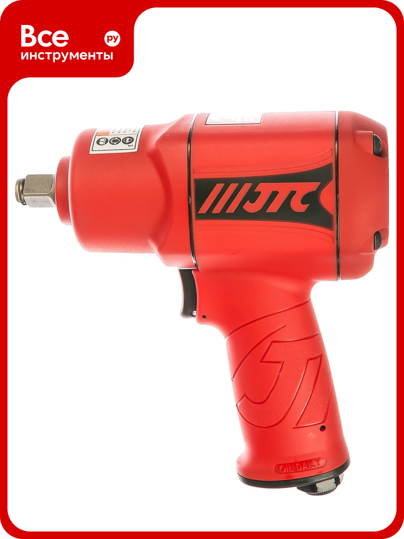 Ударный пневмогайковерт JTC 1/2 , 8500 об/мин 7657, с прикипевшими резьбовыми соединениями