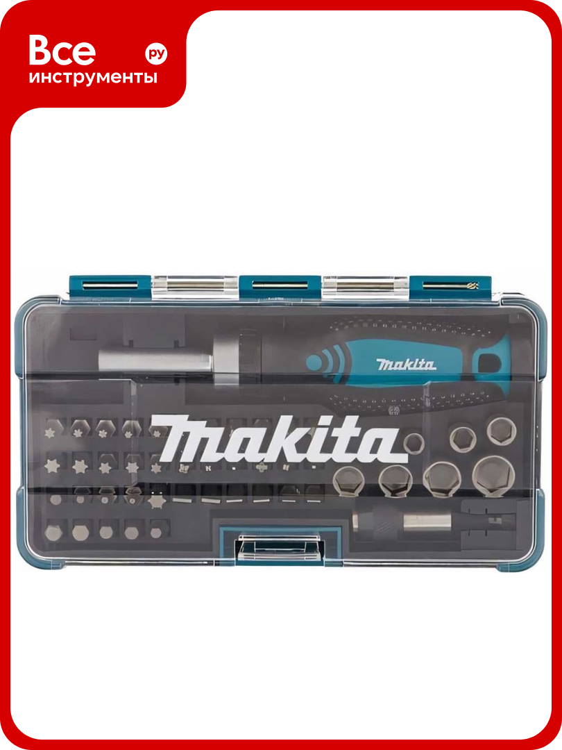 Набор насадок с отверткой (47 предметов) Makita B-36170, монтажа