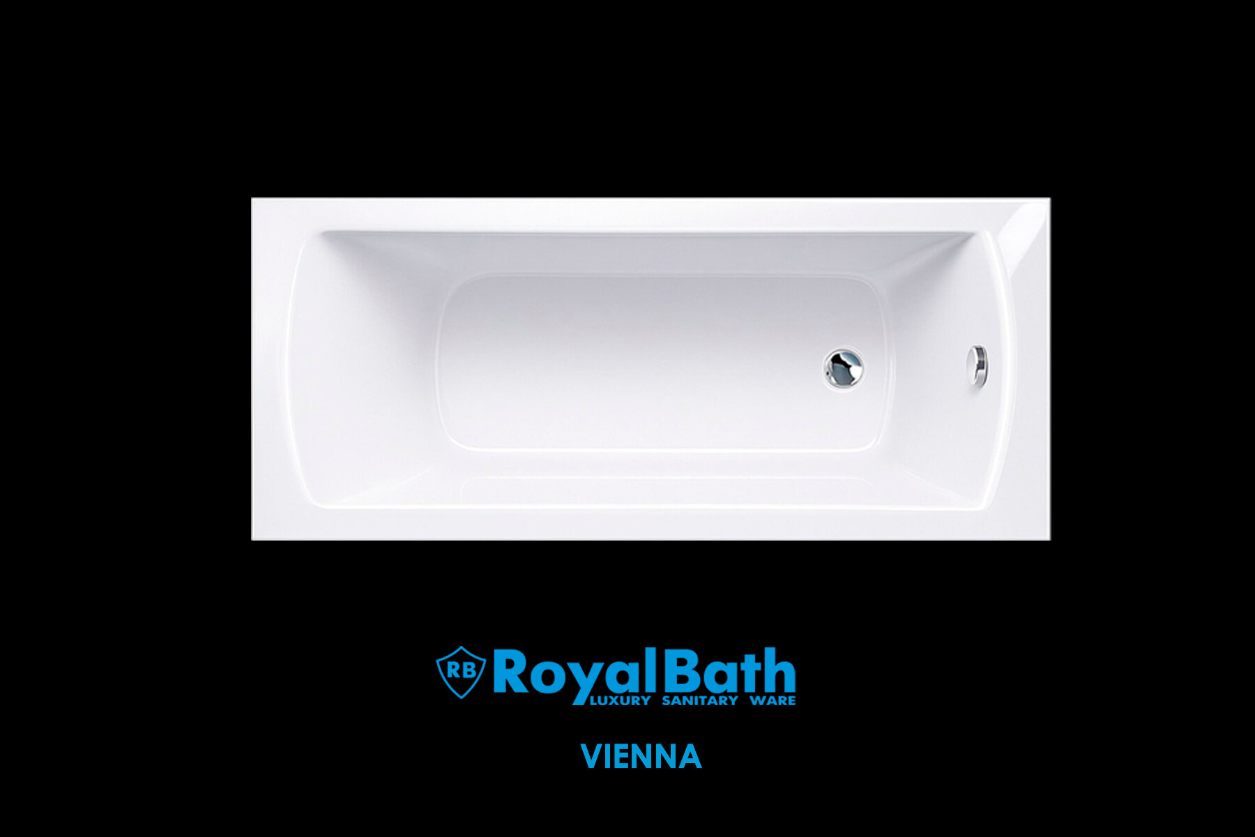 Акриловая ванна Royal Bath VIENNA 165x70x63 комплект( ванна, каркас , панель , сифон )