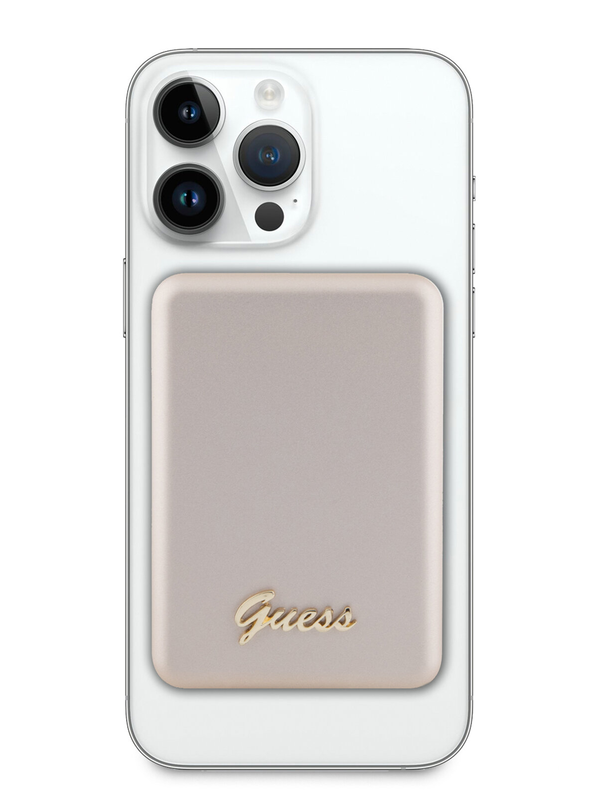 Внешний аккумулятор Guess с магнитом MagSafe 3000W, золотистый