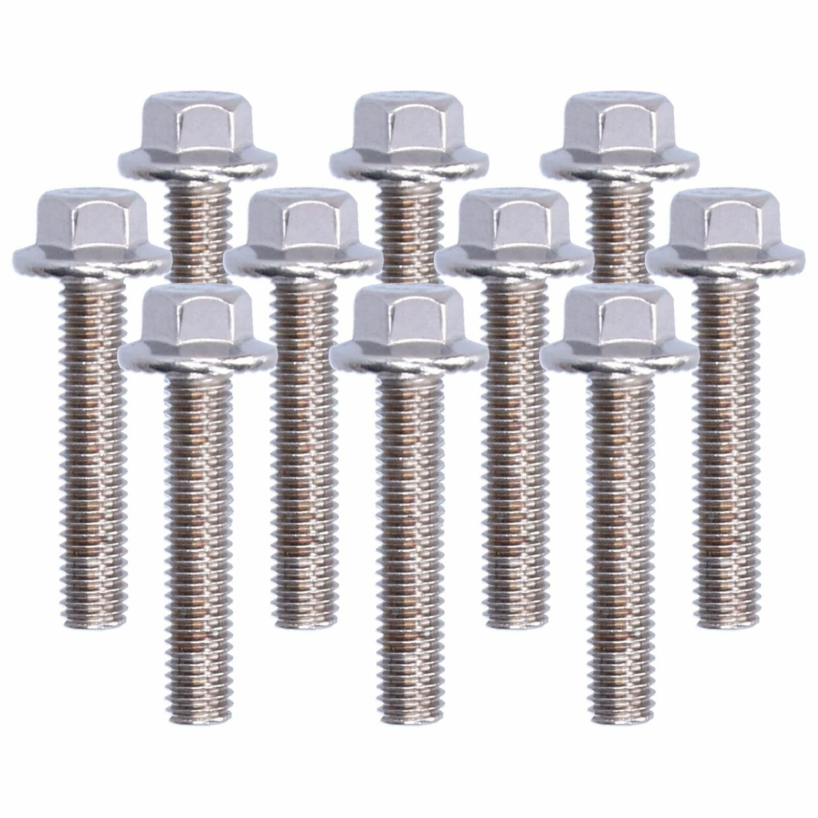 10 шт. болты фланцевые М5х25 нерж. сталь 304