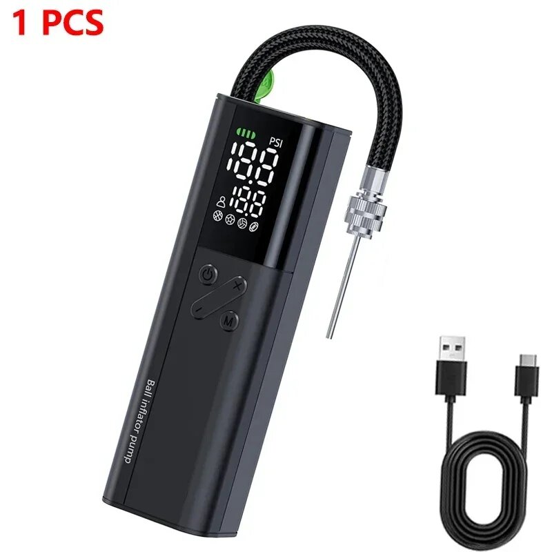 Автоматический воздушный компрессор для автомобильных шин 20PSI, CN, Black