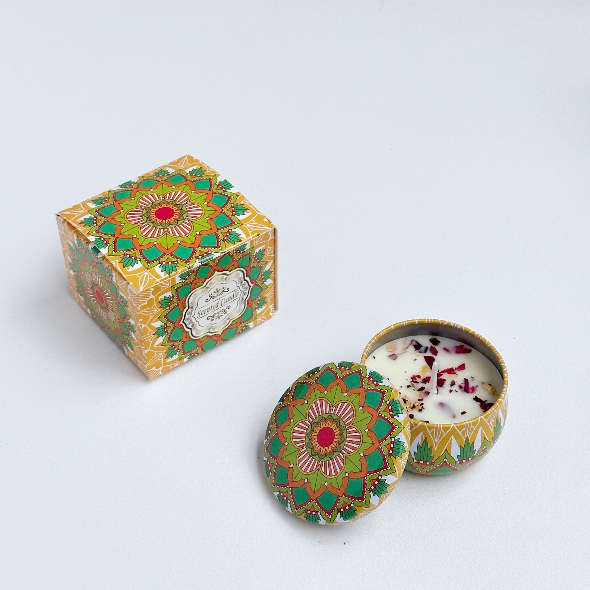 Подарочная коробка "Элегантная русская классика", для ароматических свечей, цилиндрическая, 170 г