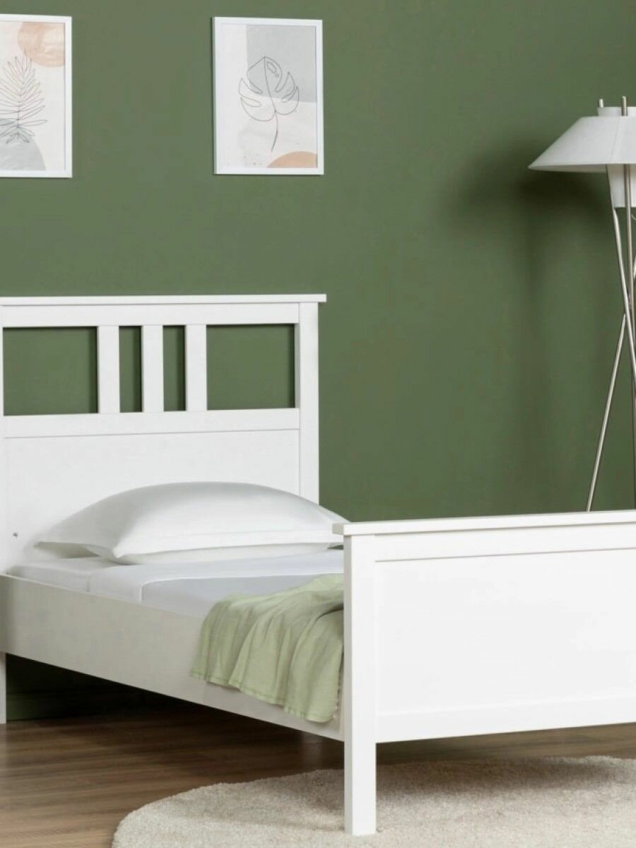 Кровать Askona (Аскона) Terek (Терек) Белый 90х200, массив сосны