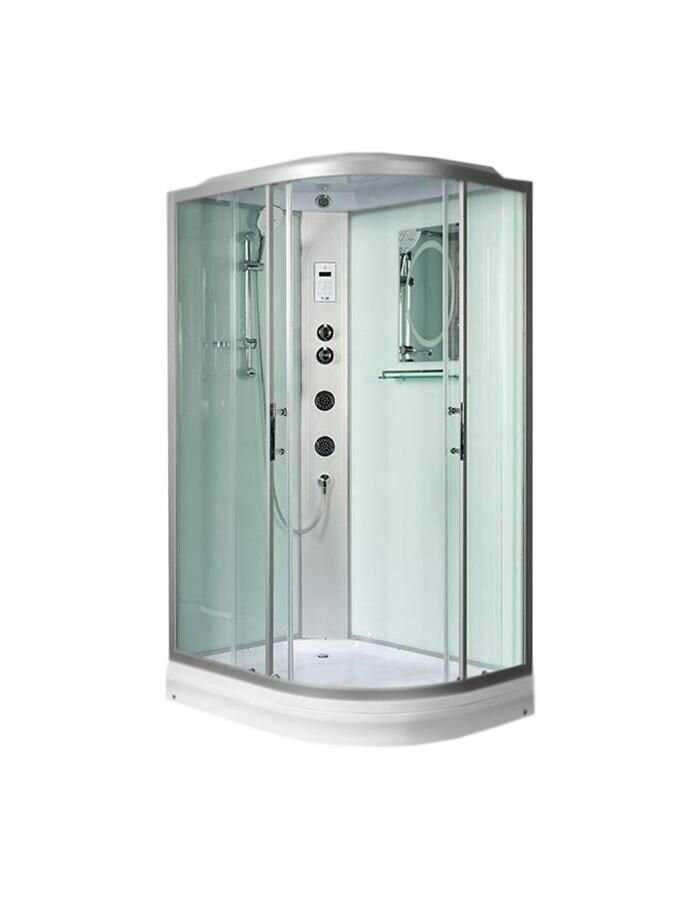 Душевая кабина WeltWasser Pro 1204 120x90 L профиль Хром стекло прозрачное