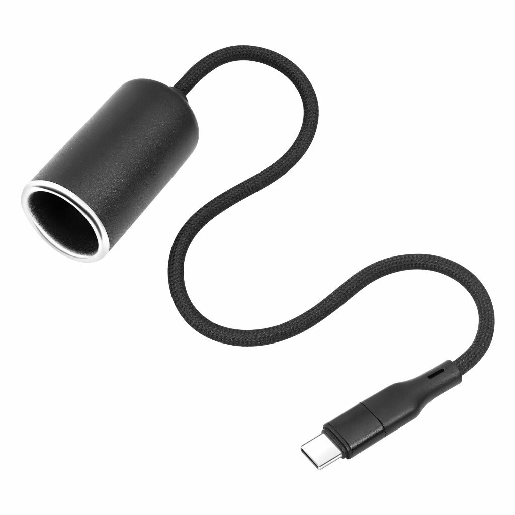 USB C к Адаптеру прикуривателя от 5 В до 12 В Тип C Штекер к Разъему прикуривателя Адаптер Автомобильных Устройств