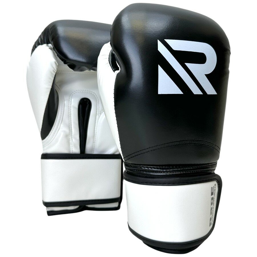 Боксерские перчатки Rage черно-белые, 14 унций