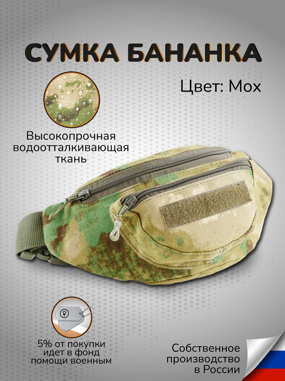 Сумка поясная Бананка