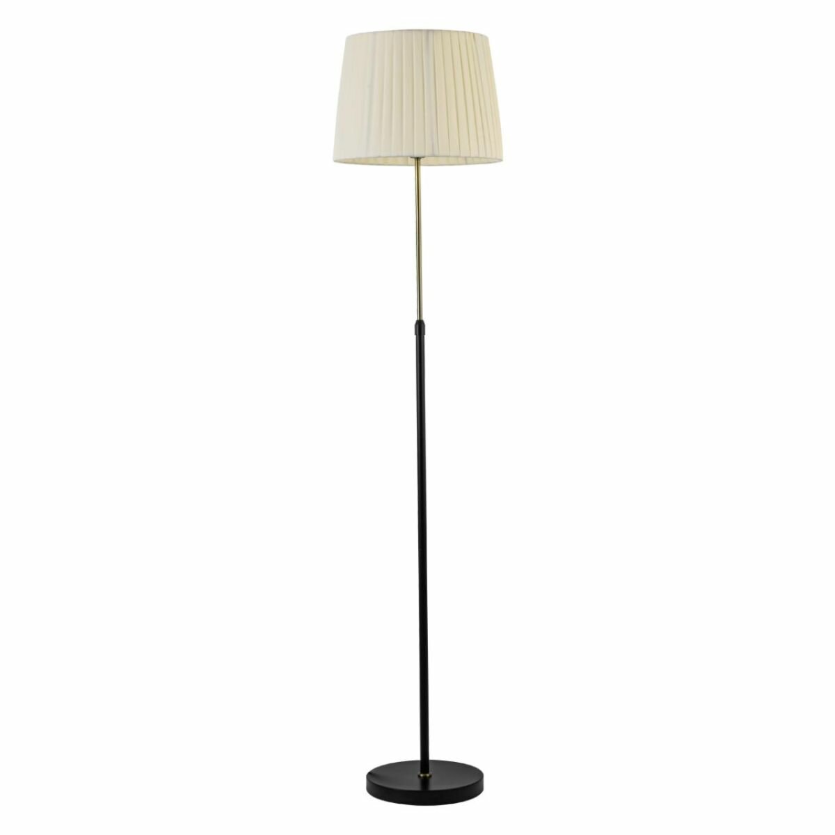 Торшер Lumion Moderni Tune 8302/2, черный, плафон ткань бежевый, цоколь E27