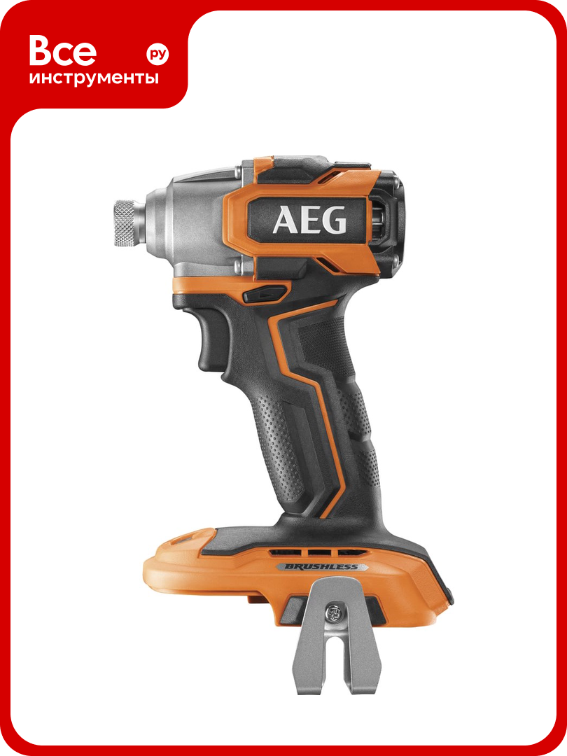 Бесщеточный аккумуляторный импульсный винтоверт BSS18SBL-0 AEG, продолжительных работ