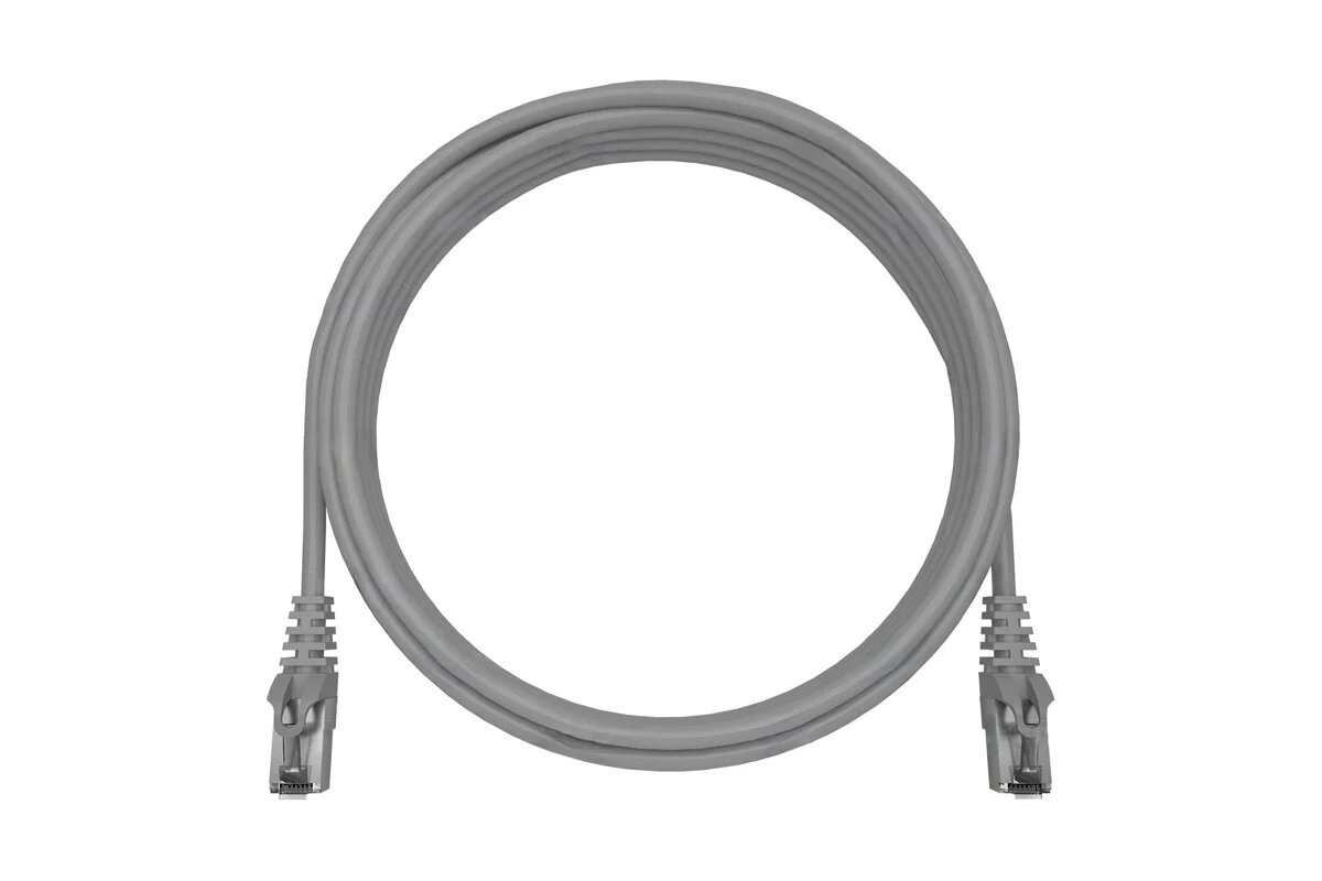 NTSS патч-корд 2xRJ45/8P8C, T568B UTP Cat5e литой LSZH серый 5 м UTP-RJ45-5e-5.0-LSZH-GY