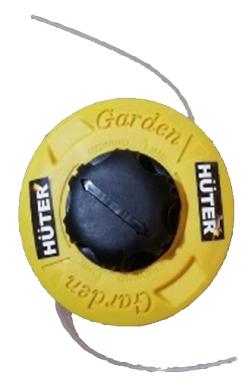 Головка триммерная Huter / Хутер GTH Easy Load стандартная, желтая, леска 2мм / садовая техника
