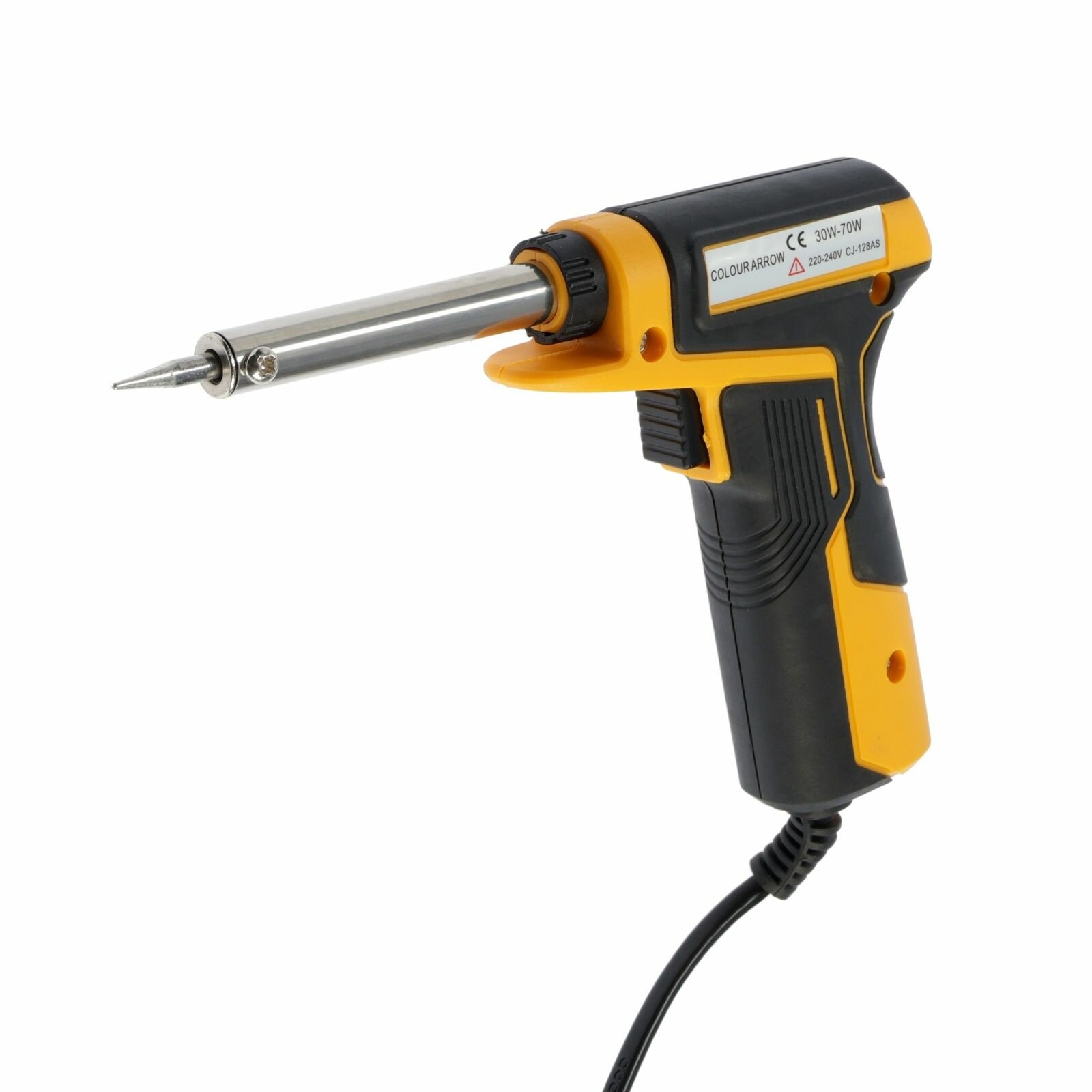 Паяльник-пистолет с регулировкой мощности тундра, 30-70 Вт, двухкомпонентная рукоятка