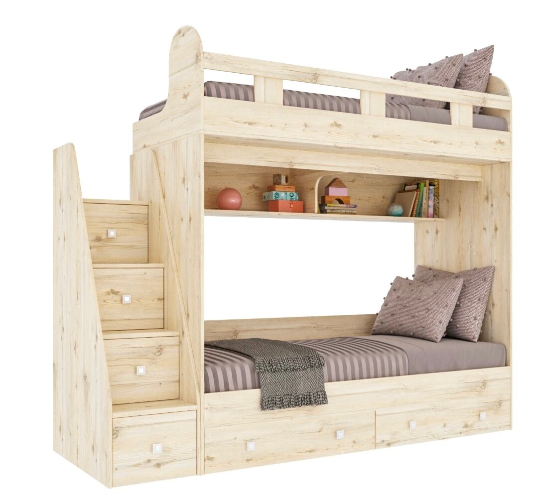 Двухъярусная кровать Династия Kids Юниор-2 85.2 x 234.3 см