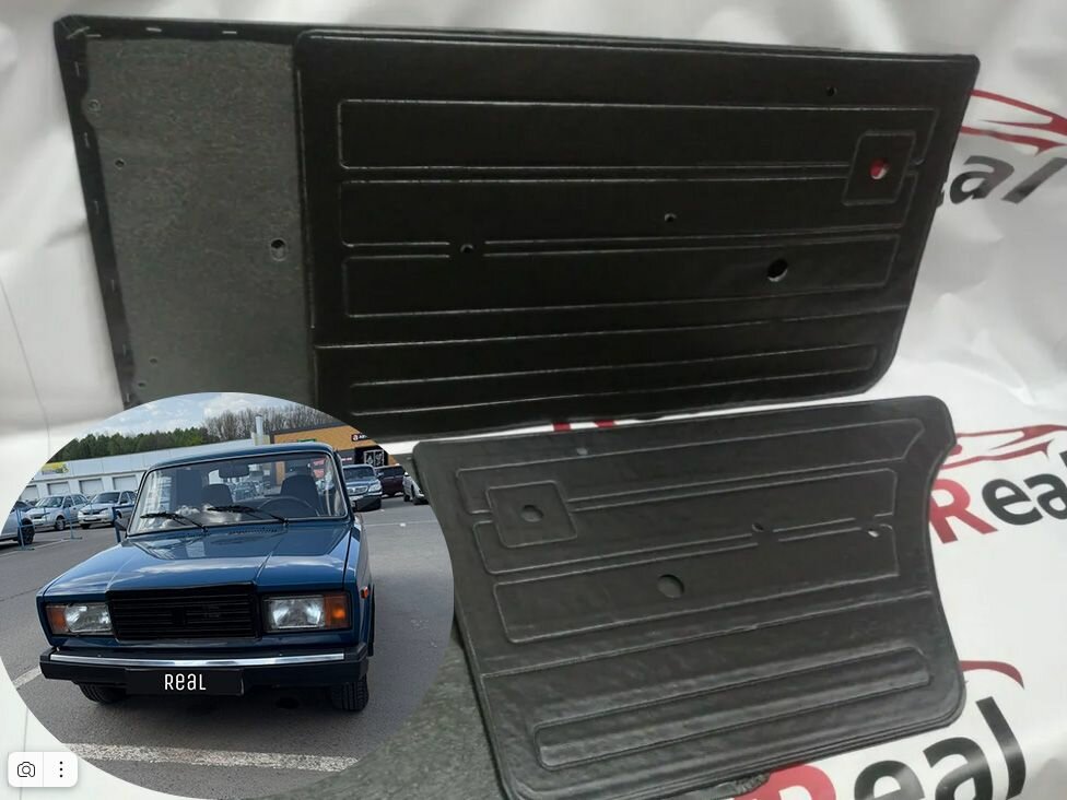 Обивка дверей 2101-2107 люкс кожа на пластиковой основе комплект 4шт.