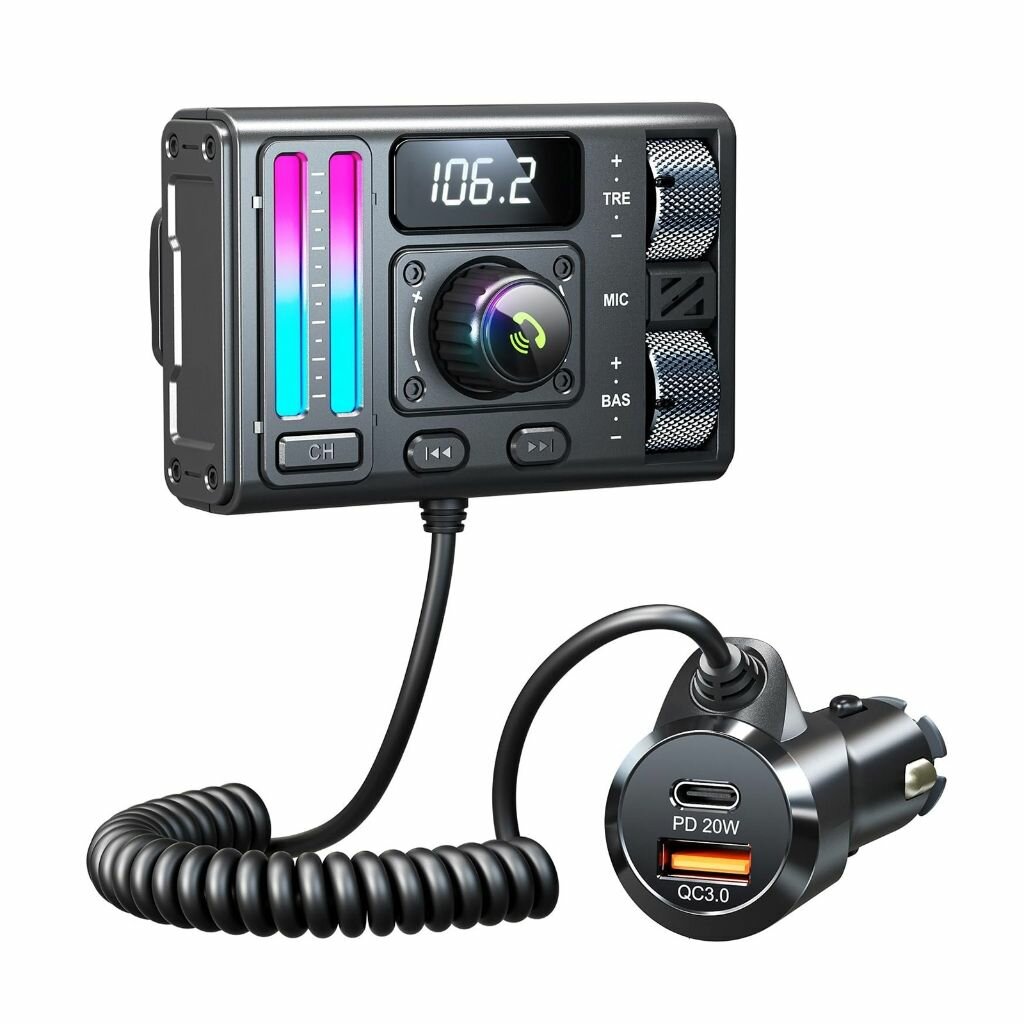Автомобильный FM-передатчик с Bluetooth и зарядкой