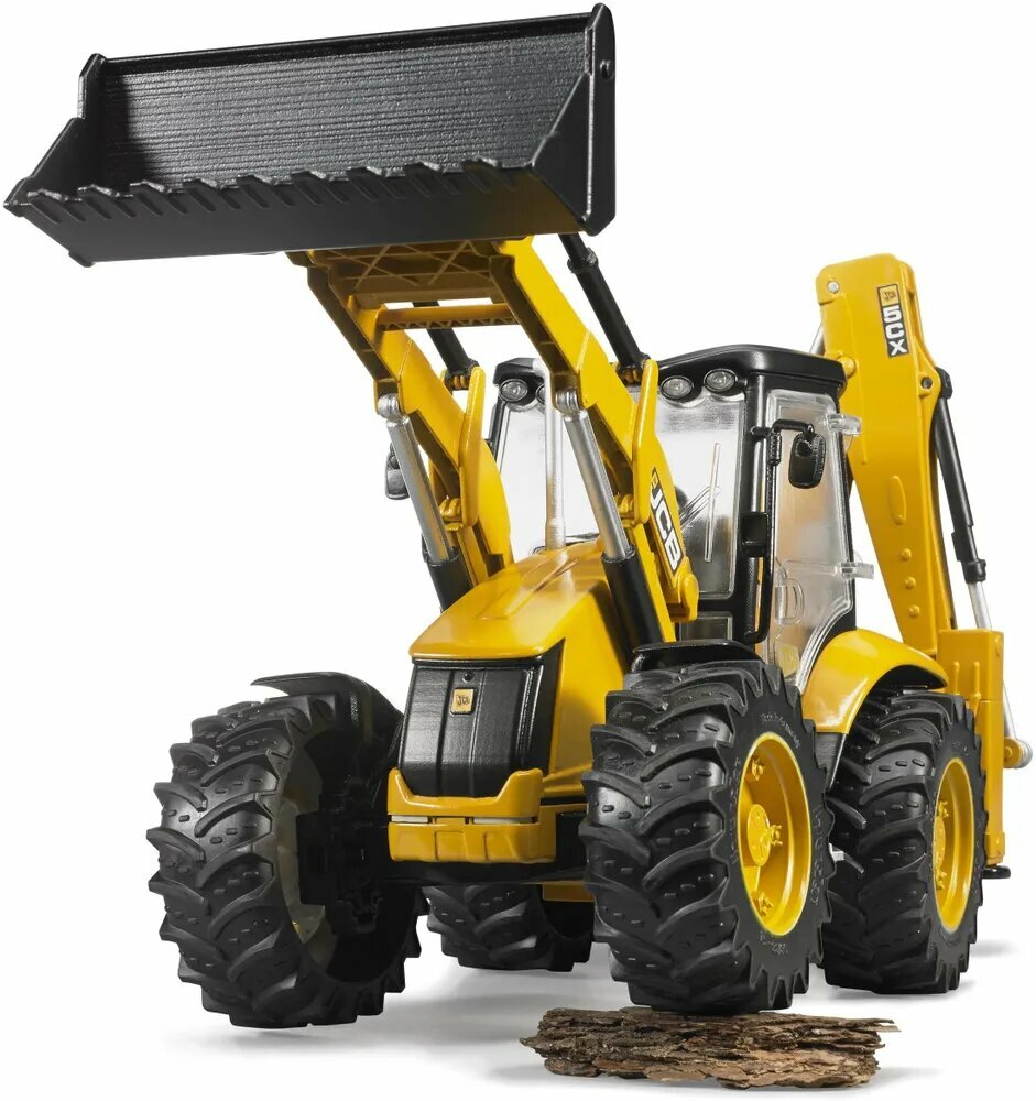 Игрушечный экскаватор-погрузчик Bruder JCB 5CX ECO, с открывающимися дверями