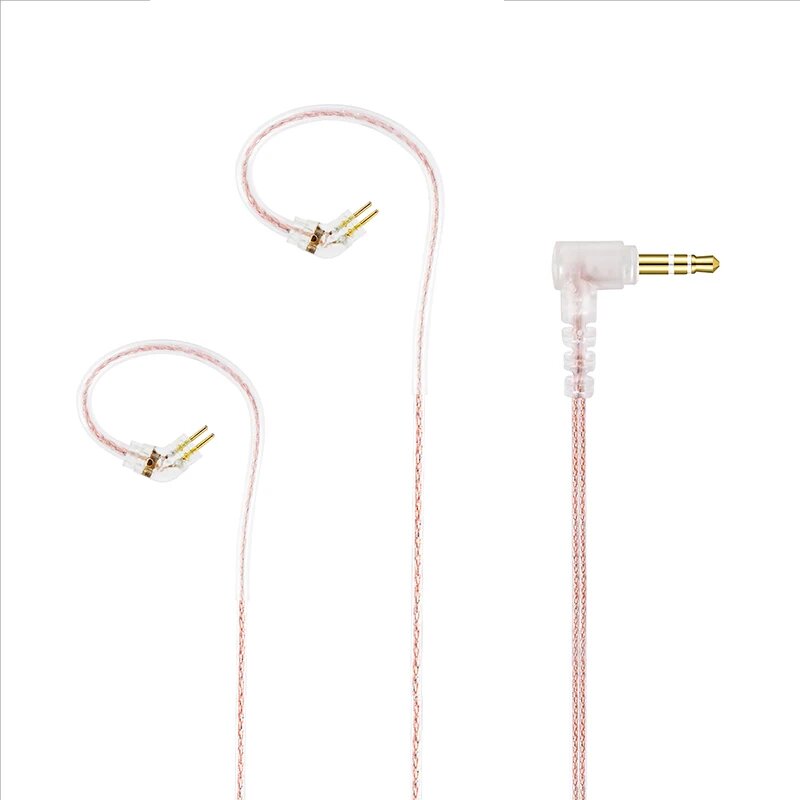 Кабель для наушников Fransun 3,5 мм/Type-C 0,75/0,78 мм 2PIN 5N OFC посеребренный кабель для обновления провод для наушников с микрофоном для KZ QDC