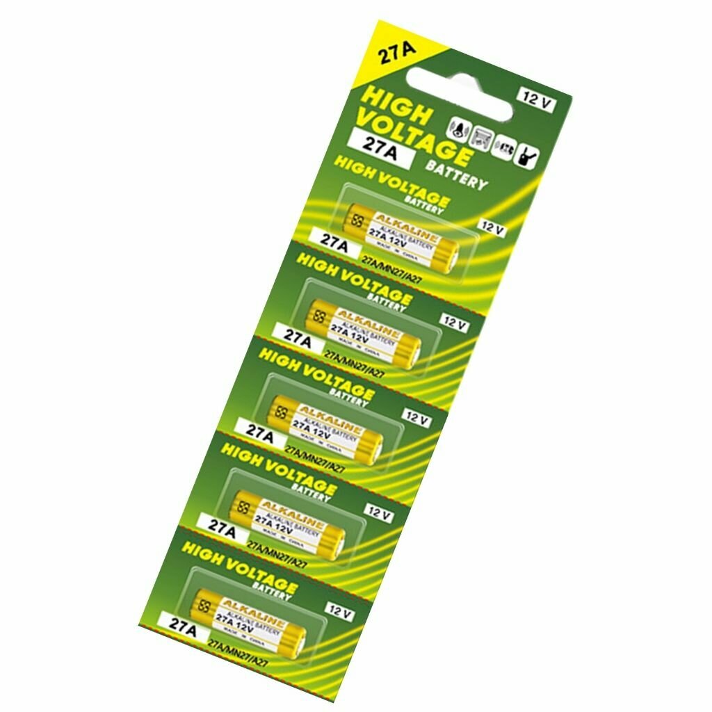 5 Батареек 27A, щелочные батареи 12 В