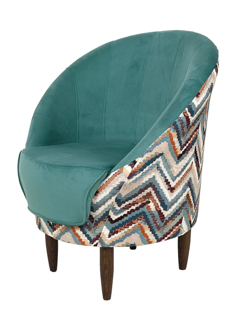 Кресло алекс 68х72х85 см, нераскладное, на ножках, волна велюр