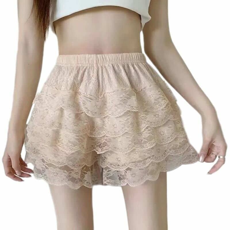 Трехслойный летний тонкий крой, 5-слойные кружевные брюки, женские леггинсы с антибликовым покрытием, цвет кожи