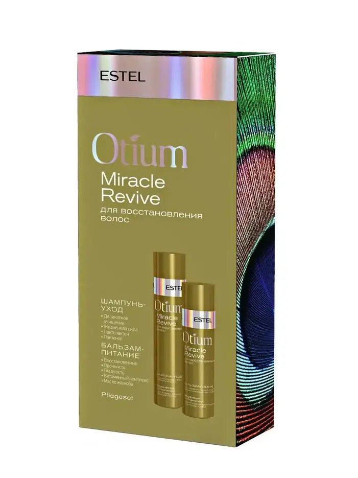 Набор Estel Professional Otium Miracle Revive Set для восстановления волос, шампунь, 250 мл + бальзам, 200 мл