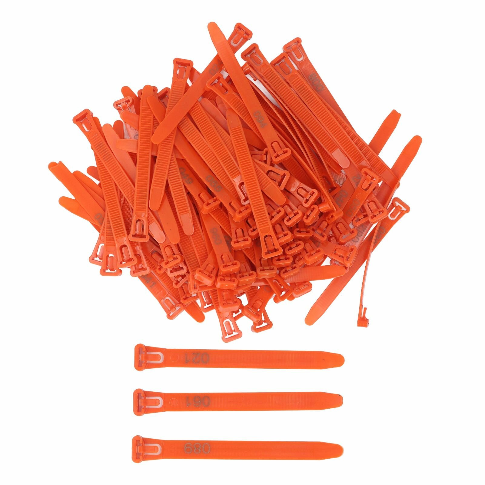 Кольца для куриных ножек 1-100 пронумерованные идентификационные бирки для куриц многоразовые для уток, цыплят, кур, голубей, гусей, оранжевые