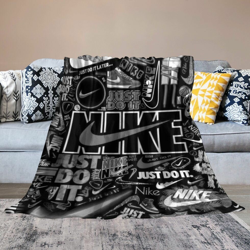 Nike Плед 150x200 см велсофт плюшевый, фактурный персонаж разноцветный