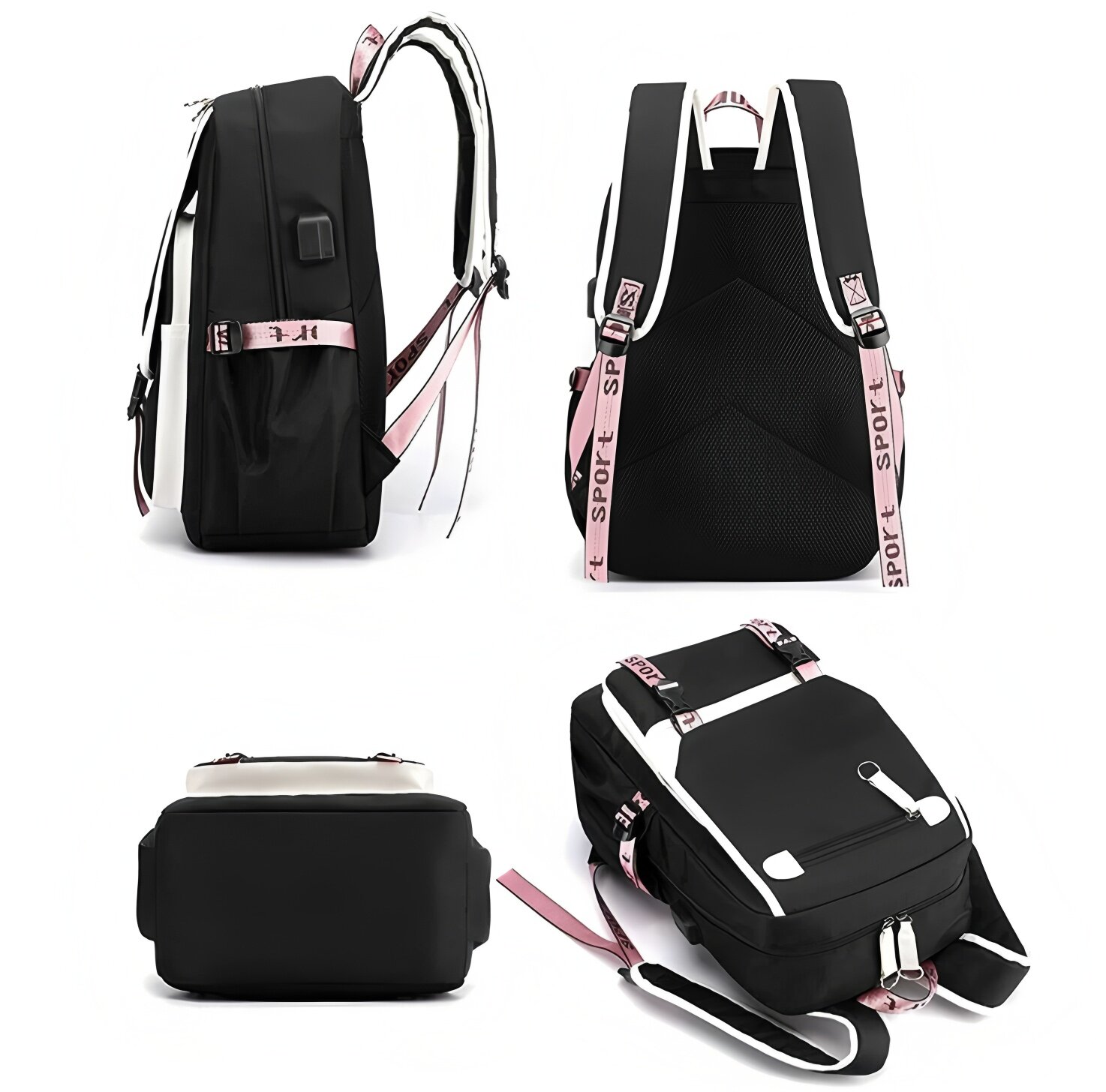 Модный рюкзак для ноутбука - молодежный школьный повседневный рюкзак с USB-портом и путешественнический -Lang