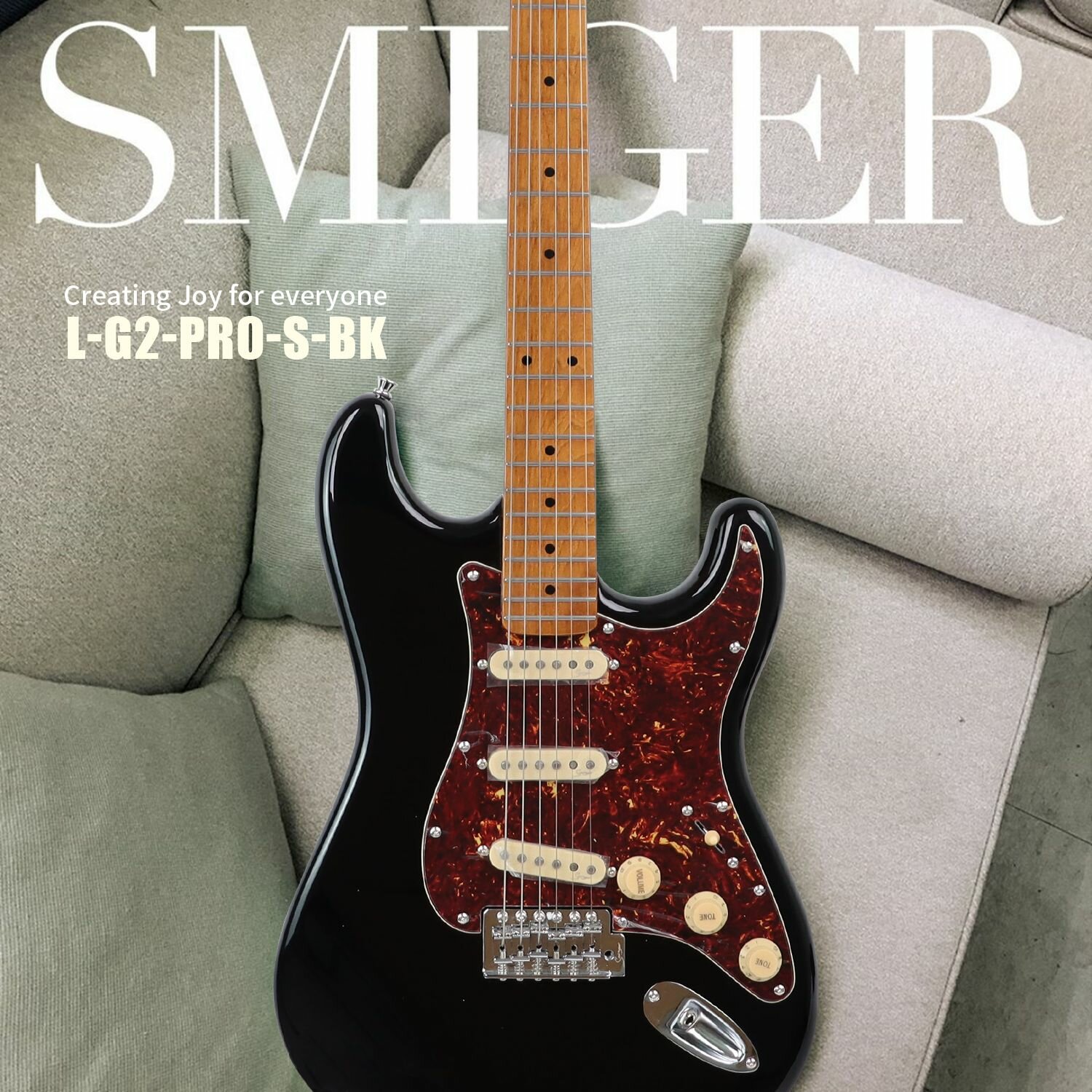 Электрогитара (Smiger) L-G2-PRO-S New Single/Single/Single Pickups （черное）
