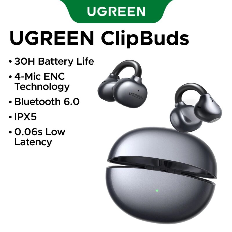 UGREEN ClipBuds Беспроводные наушники Bluetooth 6.0
