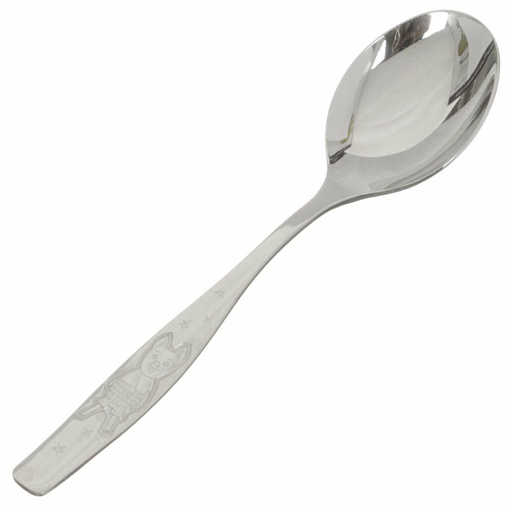 Ложка детская нержавеющая сталь, Антошка, Добросталь/Нытва, н03ан1 6/312