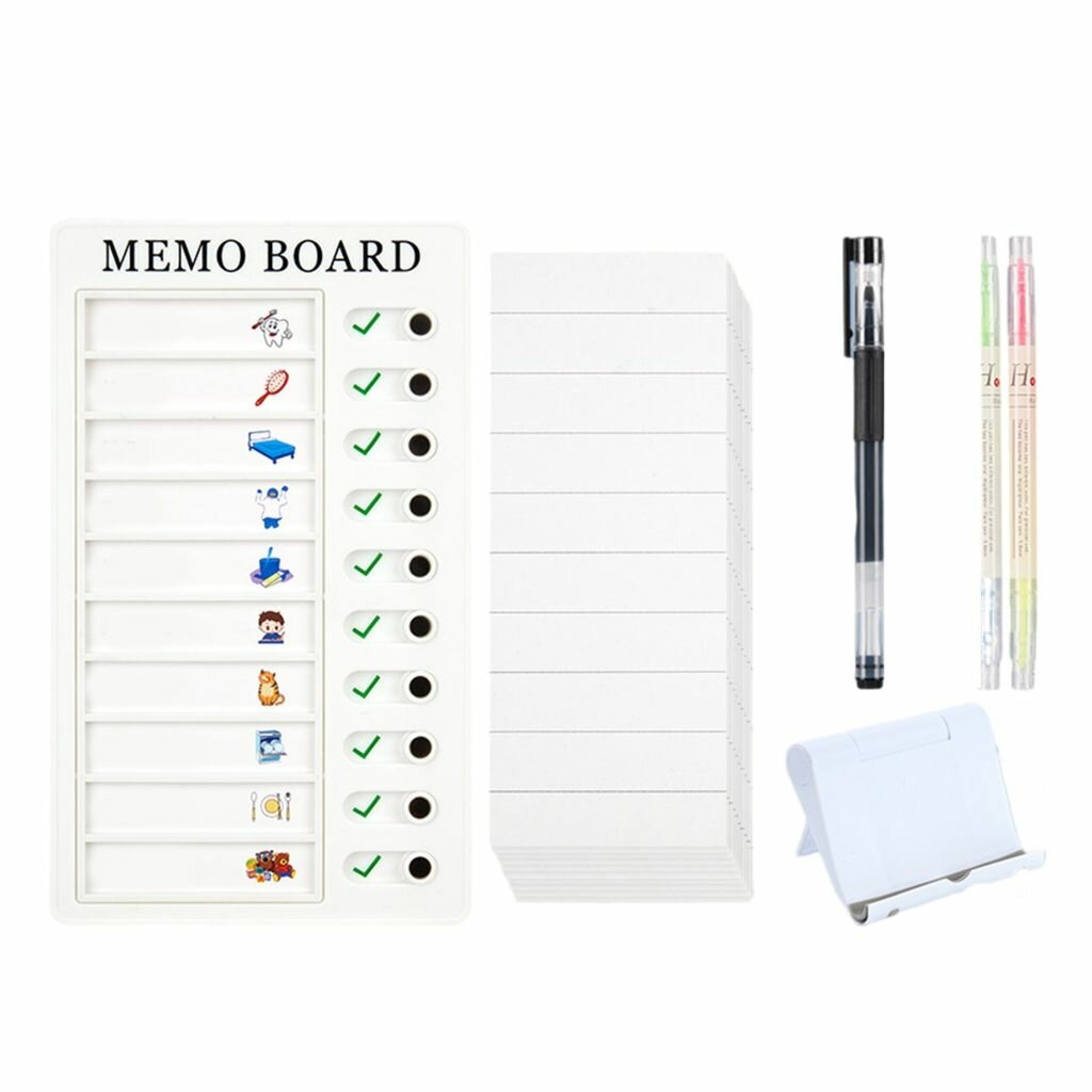 Блокнот, Планировщик формирования хороших привычек для детей - белый, 1 комплект