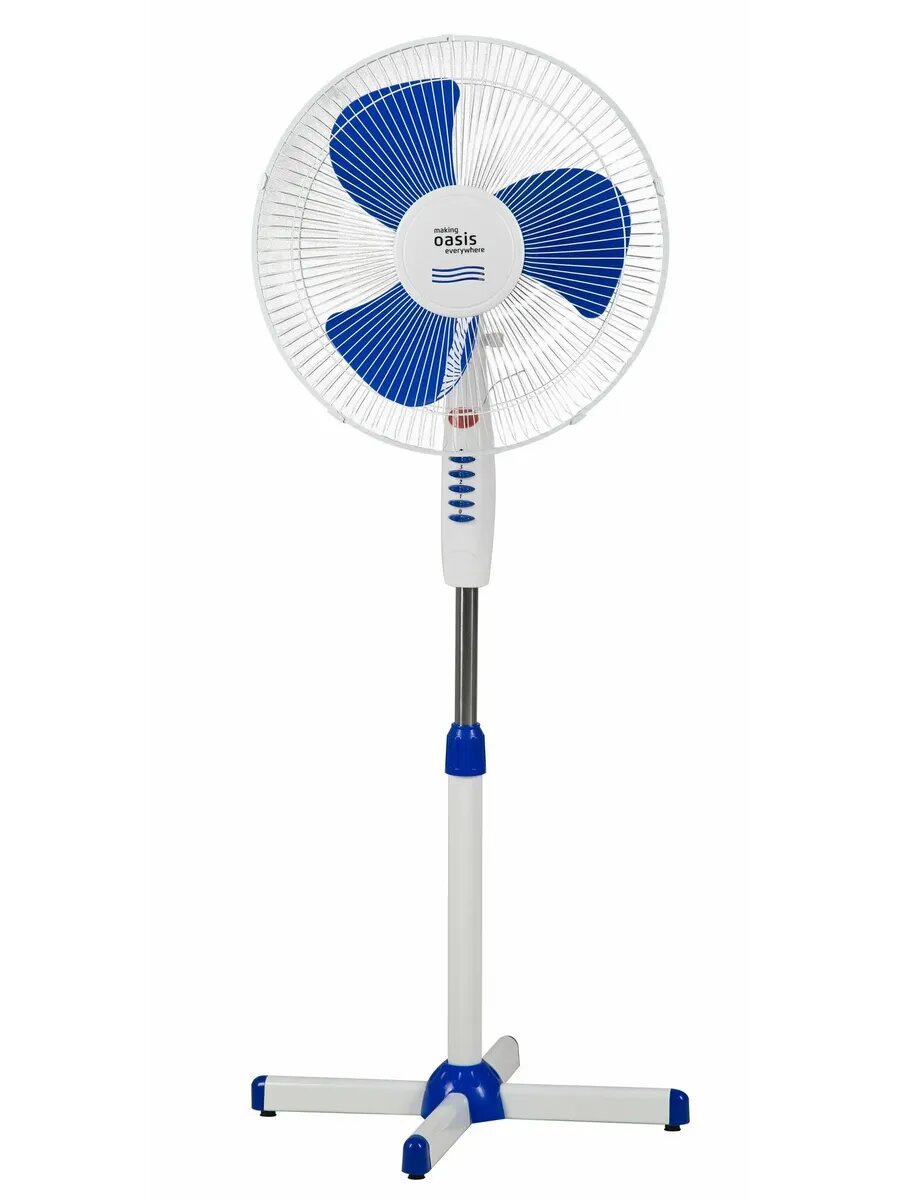 Вентилятор напольный VF-40PWB 40Вт 3 скорости белый/синий