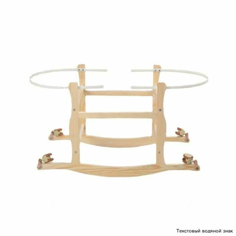 Основание для колыбельной кровати (или основание для колыбельной кровати) без корзины ручной работы с колесами