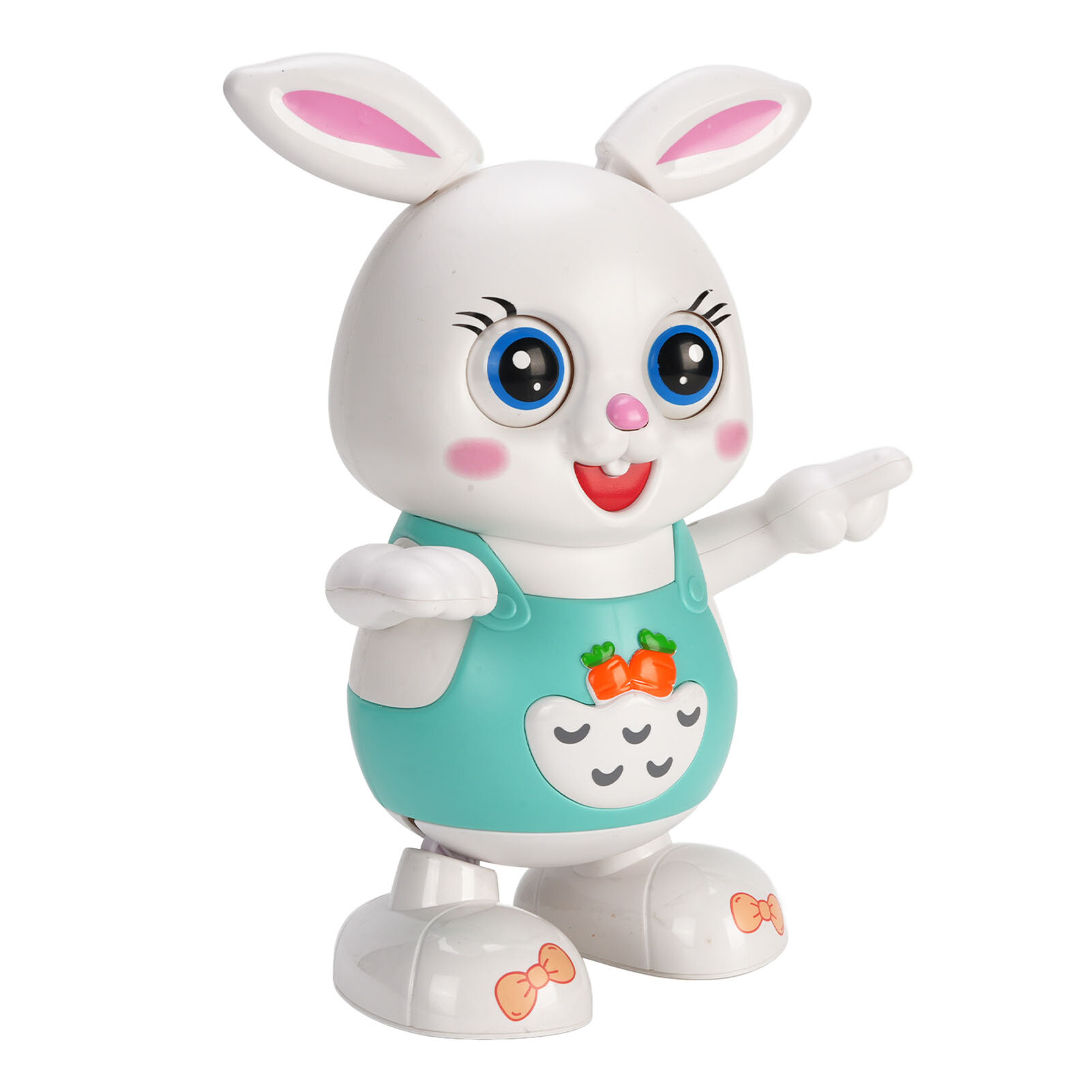 Электрическая игрушка "Танцующий кролик" для детей. Светящийся поющий кролик. Интерактивная игрушка для развлечения и игры детей.
