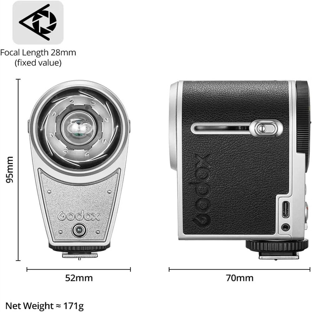 Godox Lux Cadet Триггер Speedlite со встроенной батареей GN10 7 Canon Nikon Fujifilm Olympus Sony