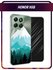 Чехол на Honor X6b / Хонор X6b с принтом "Синяя снежная гора", прозрачный