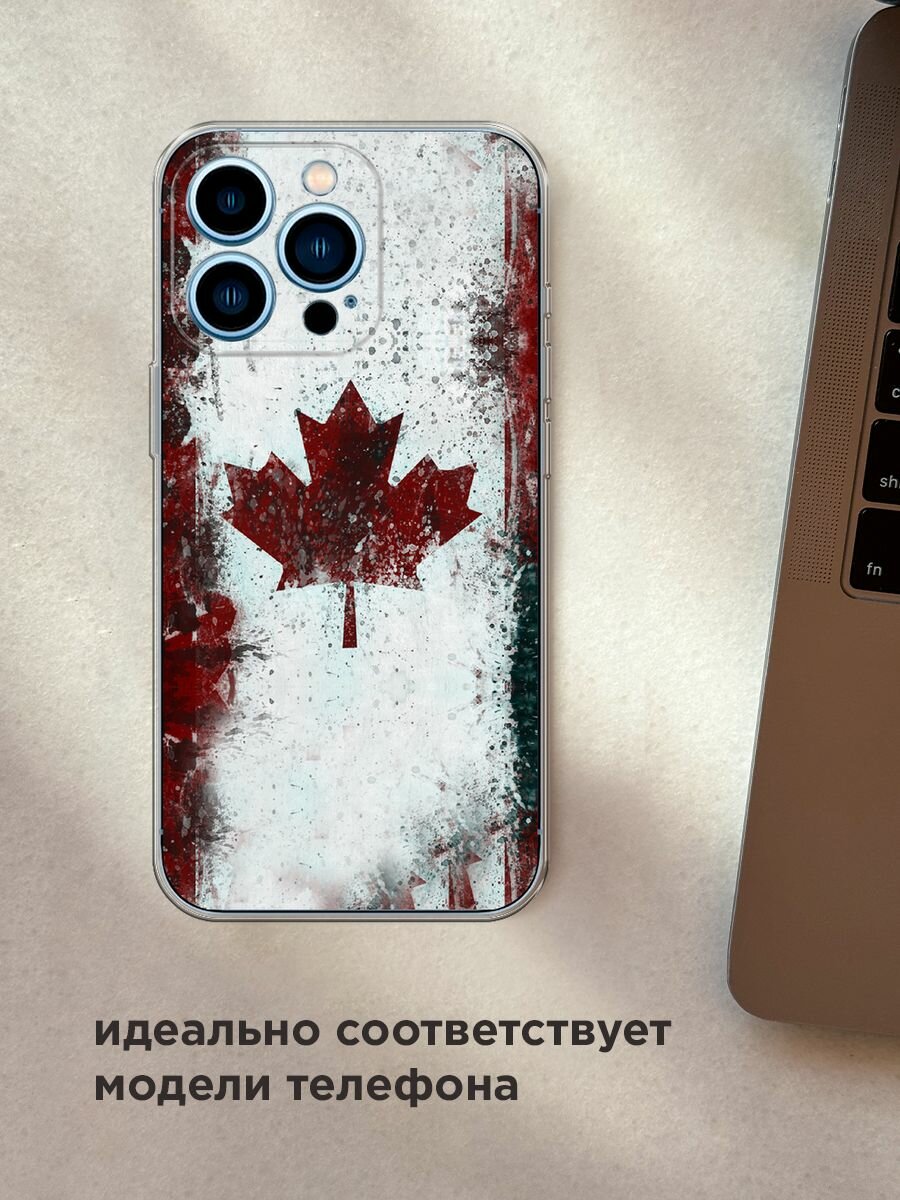 Чехол на Apple iPhone 13 Pro / Айфон 13 Про с принтом "Канада" — фото 1