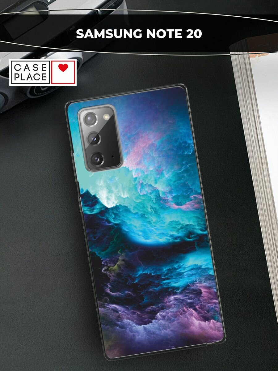 Чехол на Samsung Galaxy Note 20 / Самсунг Галакси Ноут 20 с принтом "Бирюзовое небо"