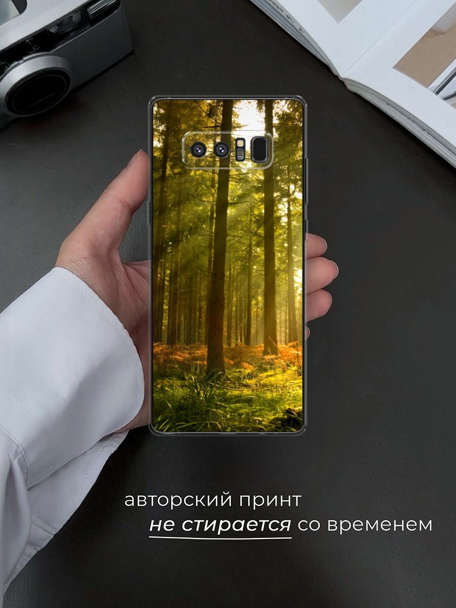 Чехол на Samsung Galaxy Note 8 / Самсунг Галакси Нот 8 с принтом "Лес 7" — фото 1