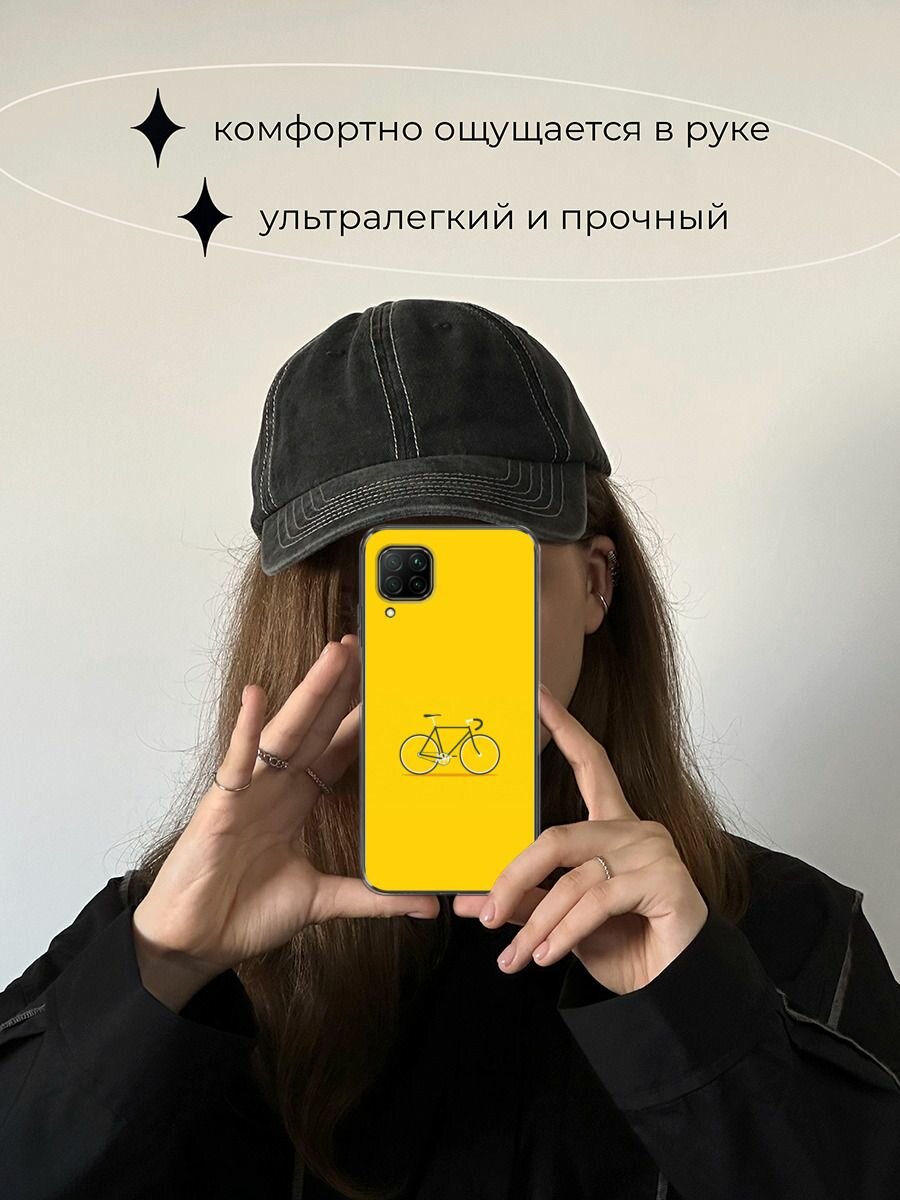 Чехол на Honor 30S Global/Huawei P40 Lite 5G/Nova 7 SE с принтом "Хобби велосипед 1" — фото 1