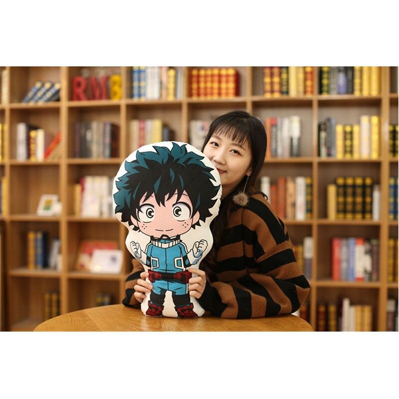 Stylish and fun my hero academia pillow cushion doll with midoriya izuku and bakugou katsuki style