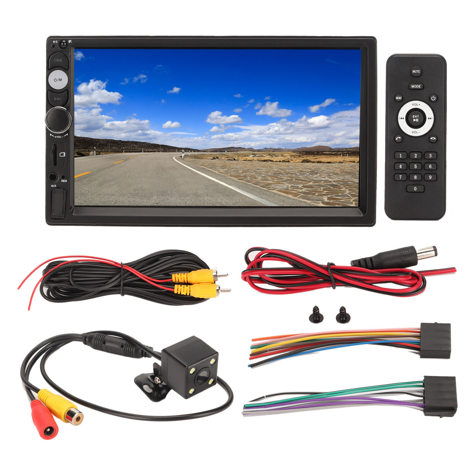 Автомобильный мультимедийный плеер 7-дюймовый встроенный Carplay Mirror Link Плеер для мобильного телефона Радиоприемник 12 24 В