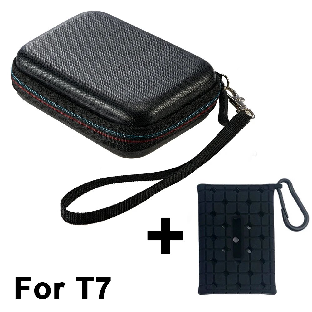 Двойной защитный чехол Ryintic для Samsung T7/T7 Touch/T7 Shield/T9 SSD For T7 Black Black